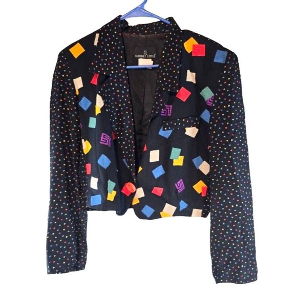 Carole Little | Jackets & Coats | Carole Little Artsy Jacket Blazer 8s ...